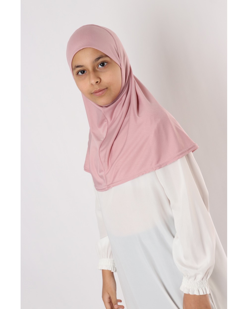 Girls hijab Color Old pink Color Old pink