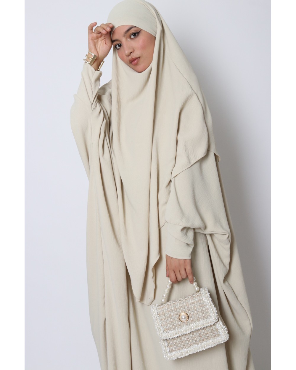 Set abaya butterfly with khimar