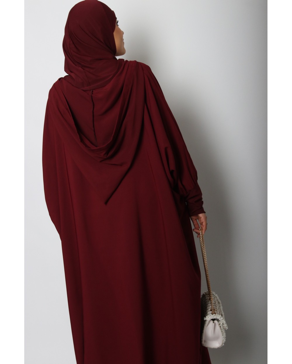 Long oversize abaya for veiled muslim woman ramadan outfit 2022 modest