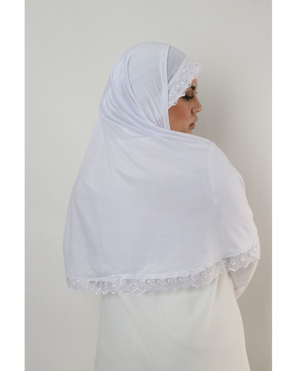 Hijab 2 pièces Dentelle