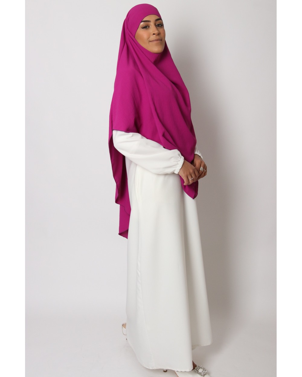 Hijab Khimar pointed cut cheap muslim woman modest veil legislated