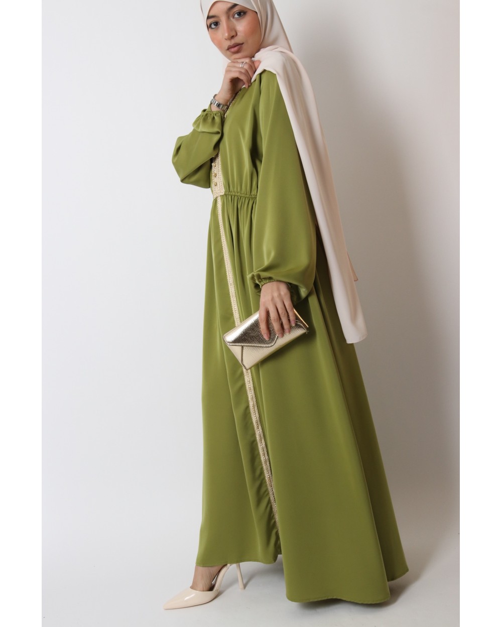Abaya long flared dress sfifa