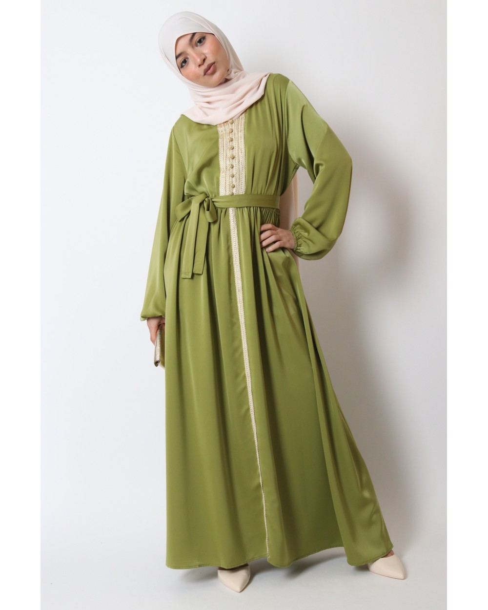 Abaya long flared dress sfifa