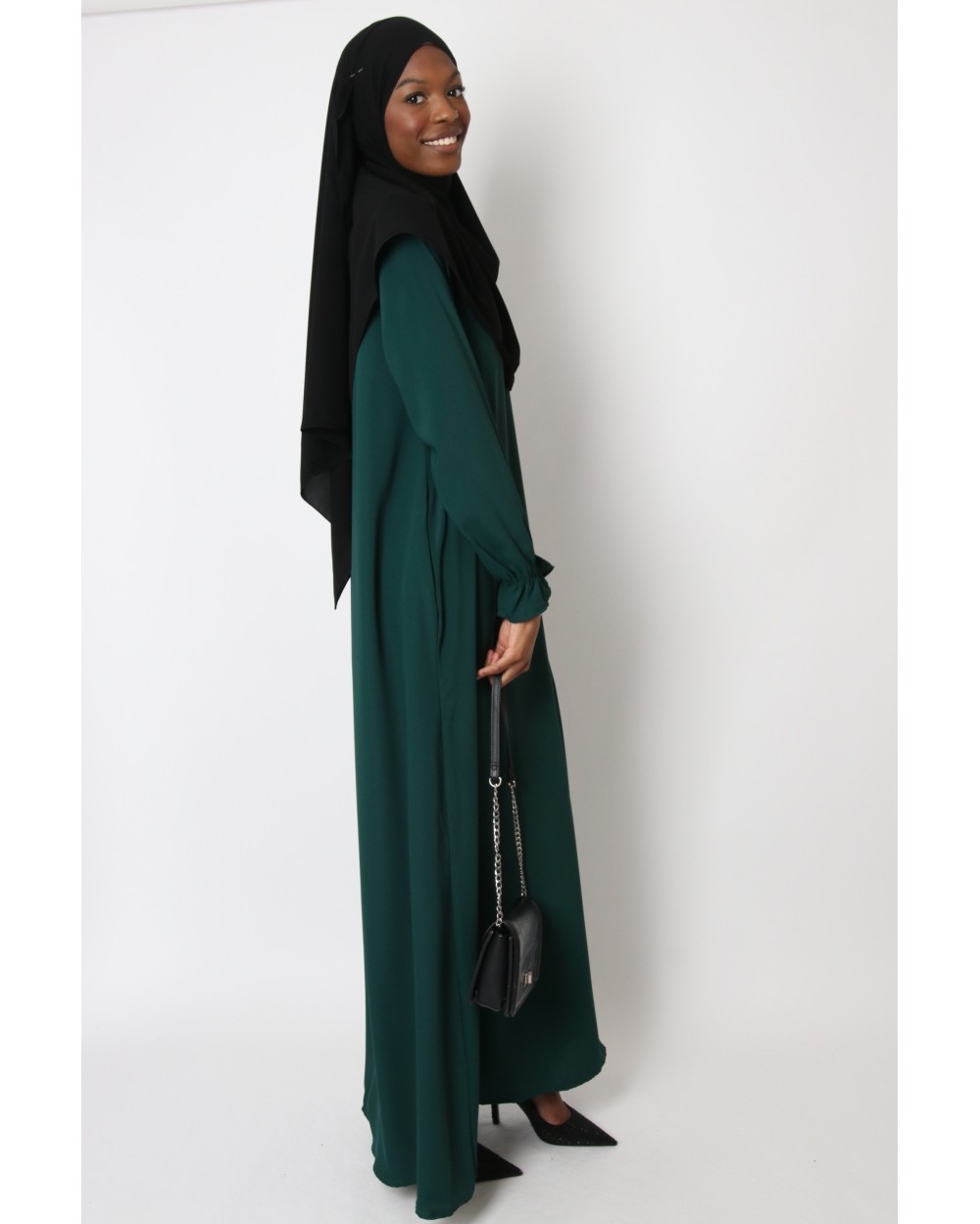 Tall Ruffle Sleeve Abaya Plus Size