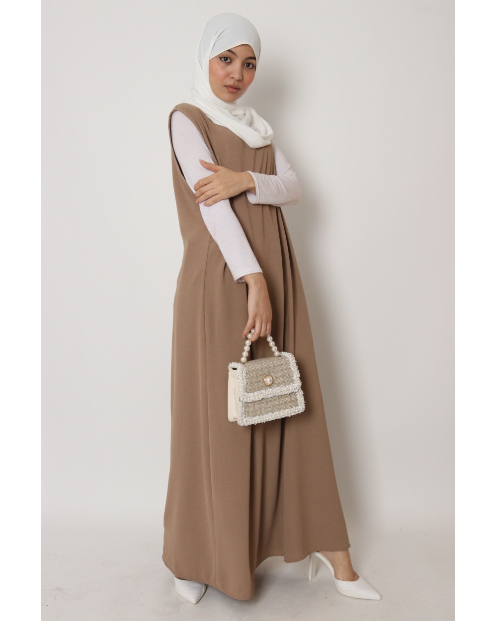 Long sleeveless underdress