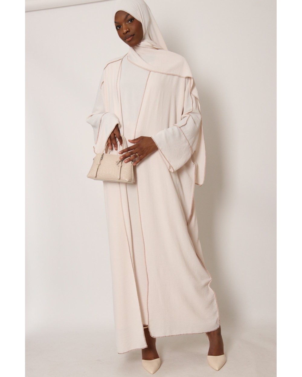 Set Layya 3 pieces kimono dress hijab jazz