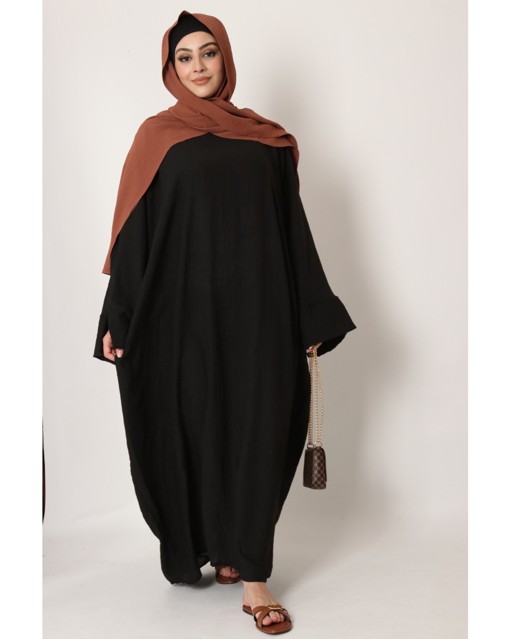 Robe papillon effet lin