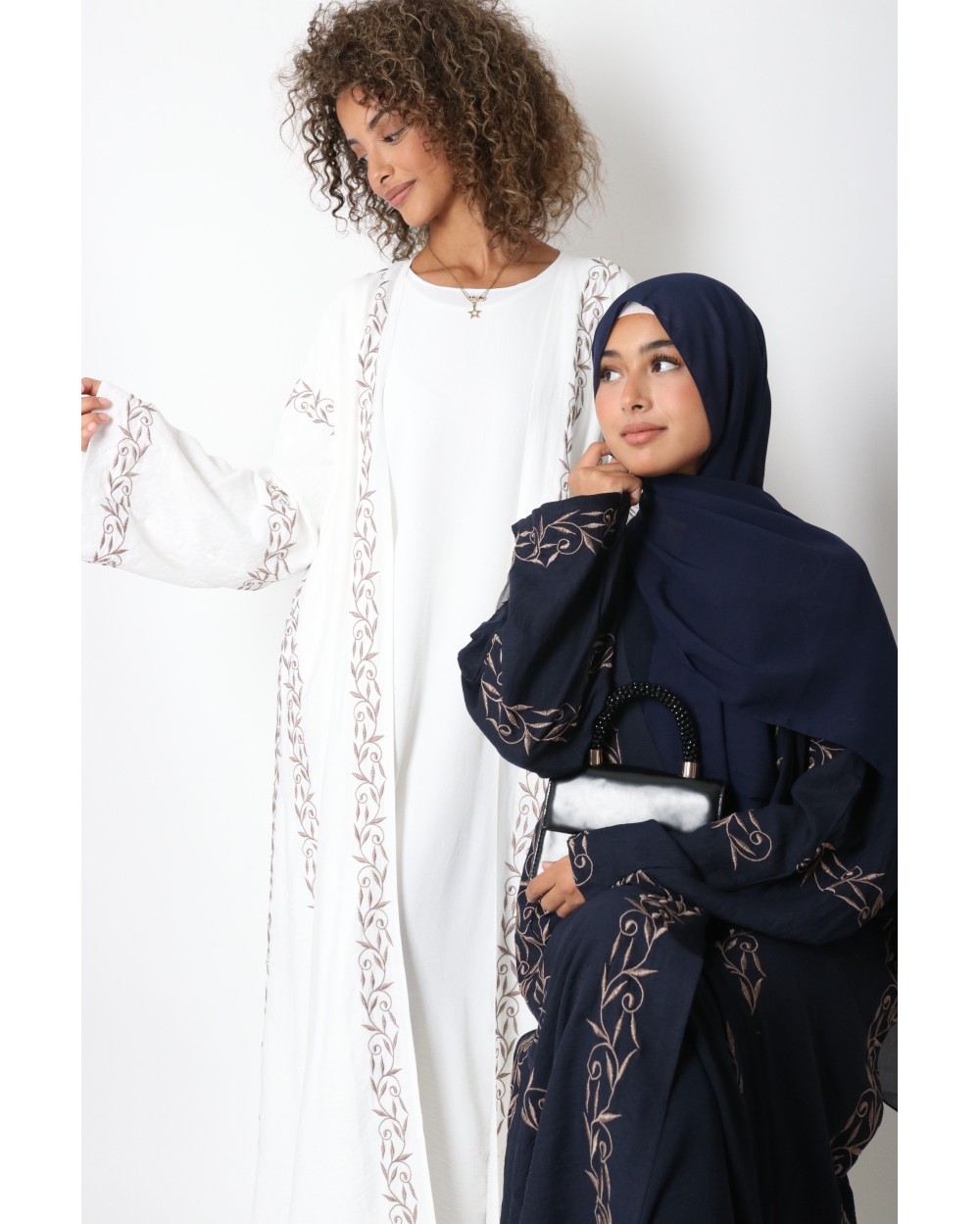 Samara embroidered kimono set