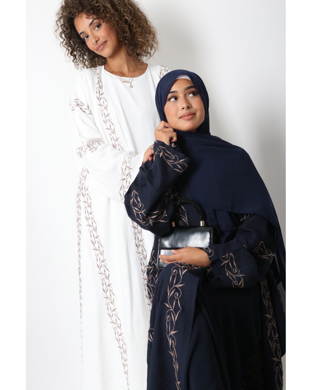 Samara embroidered kimono set